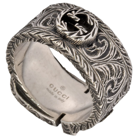 Gucci | Accessories | Gucci Garden Interlocking G Arabesque Engraving ...